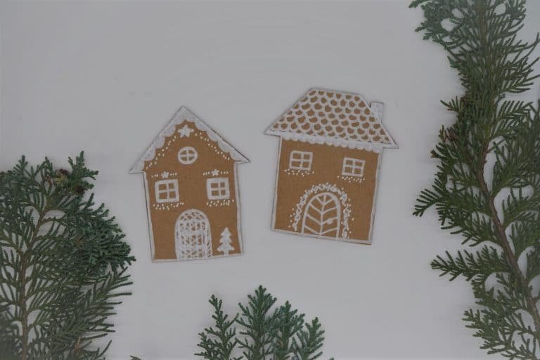 Gingerbread House Christmas Card DIY & Template