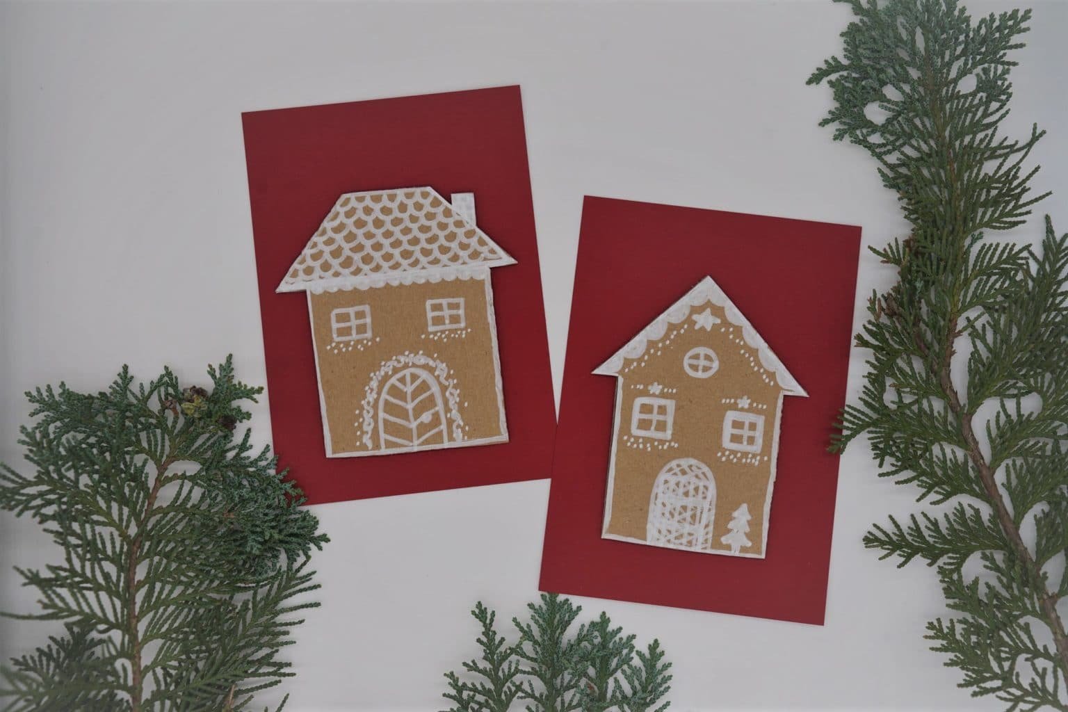 Gingerbread House Christmas Card DIY & Template